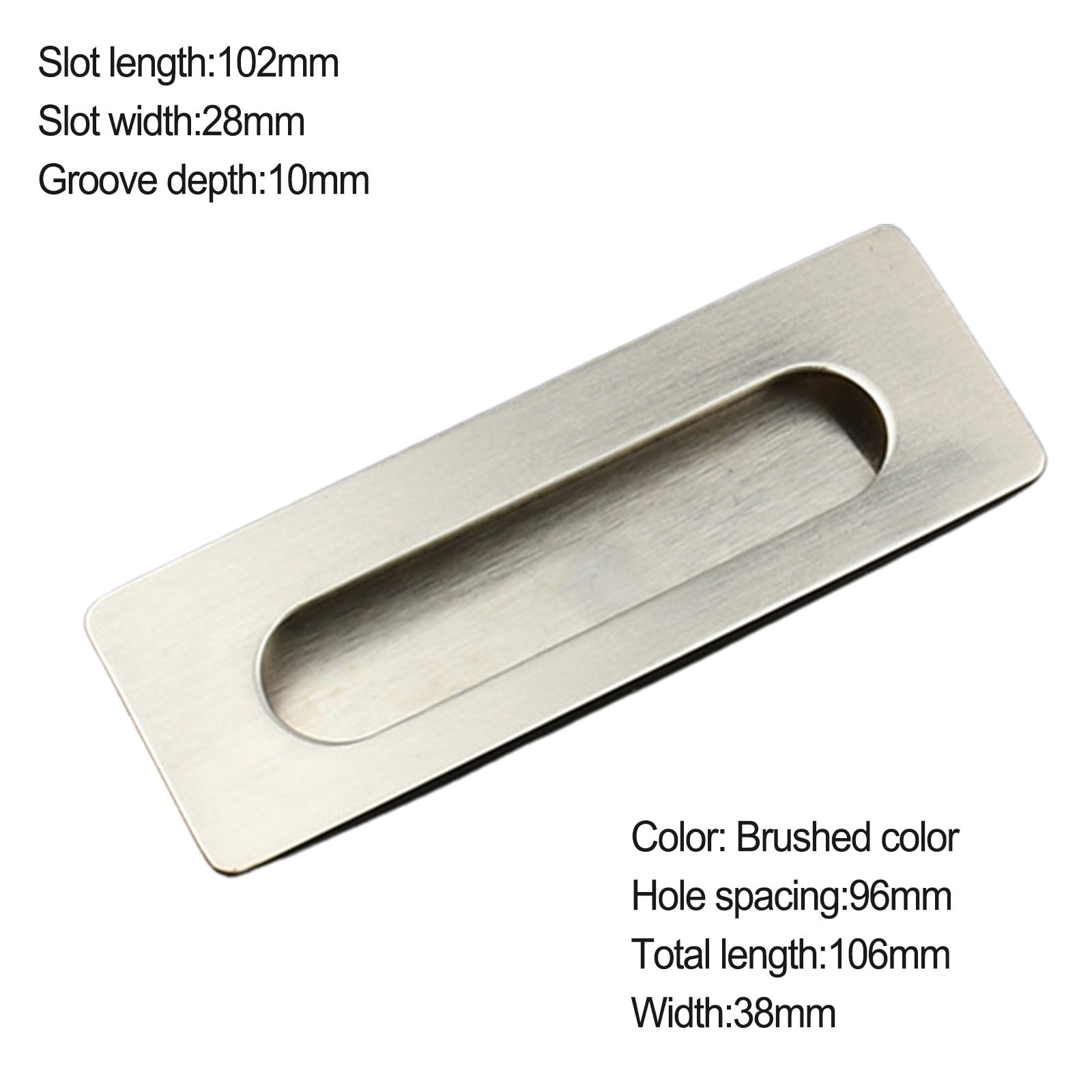 Sliding Door Handle Slotted Recessed Handle Cabinet Closet Cabinet Door ...