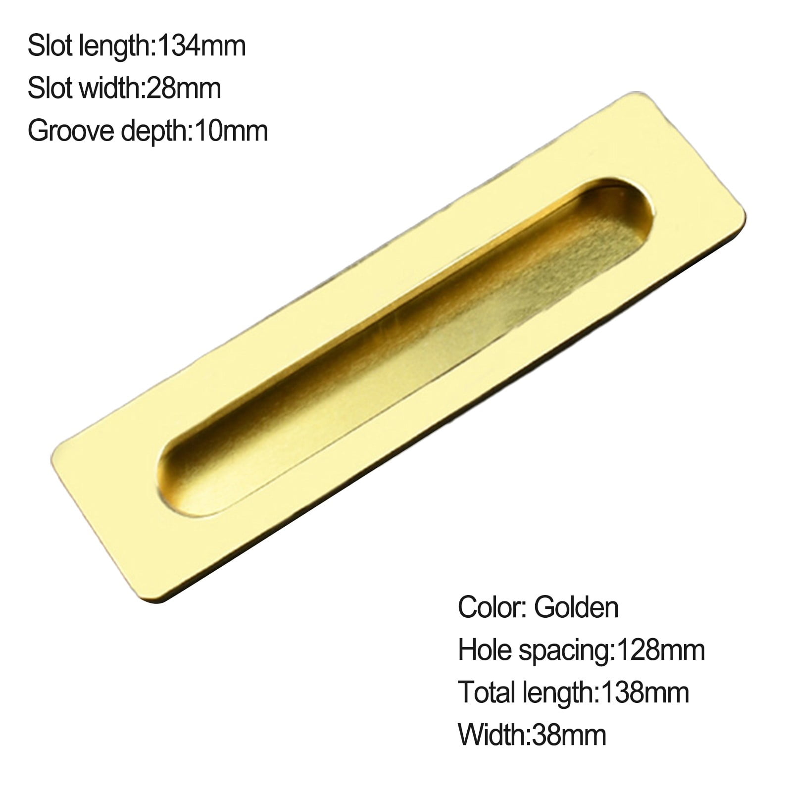 Sliding Door Handle Slotted Recessed Handle Cabinet Closet Cabinet Door ...