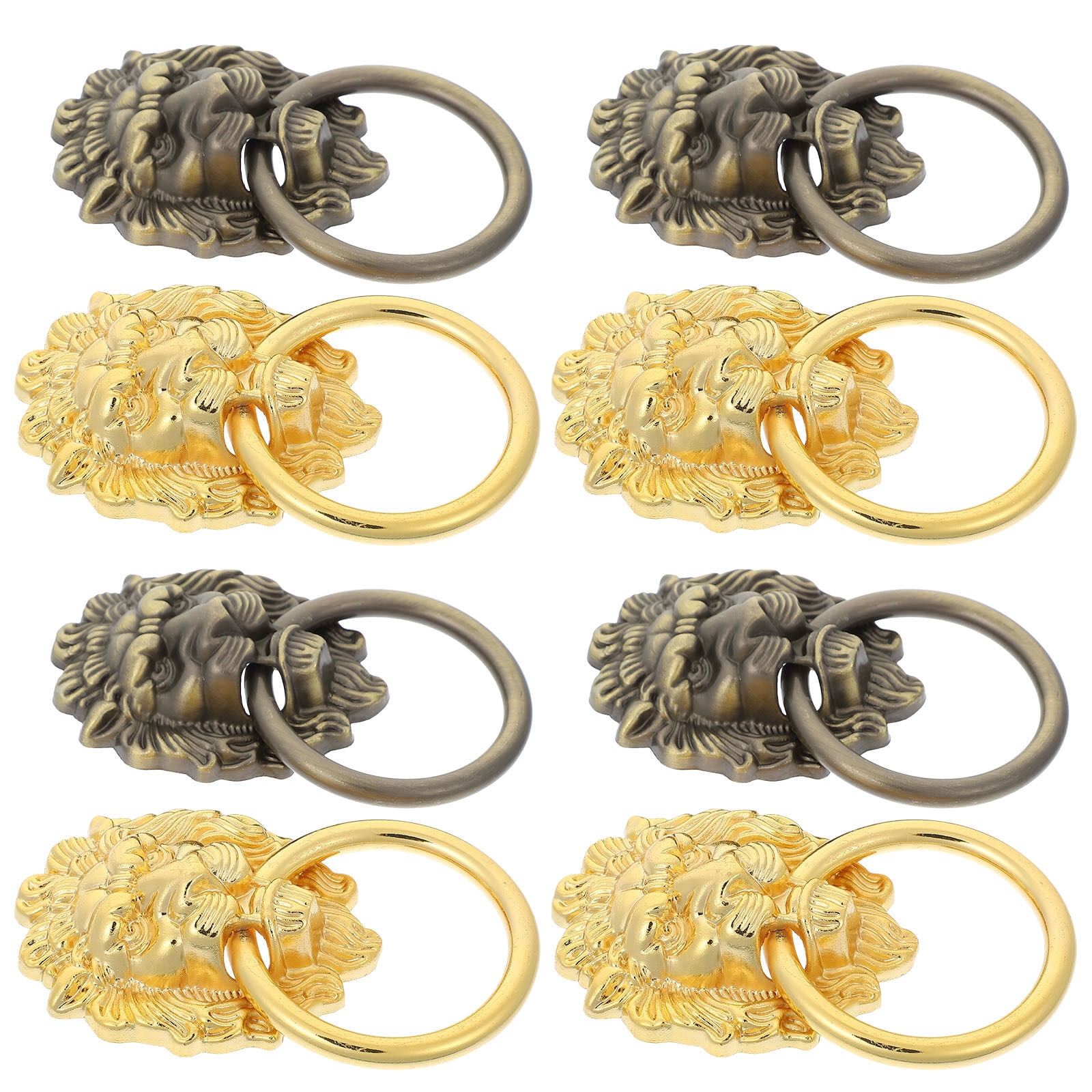 Sliding Door Handle Wardrobe Handles Lion Head Pull Ring New Chinese ...