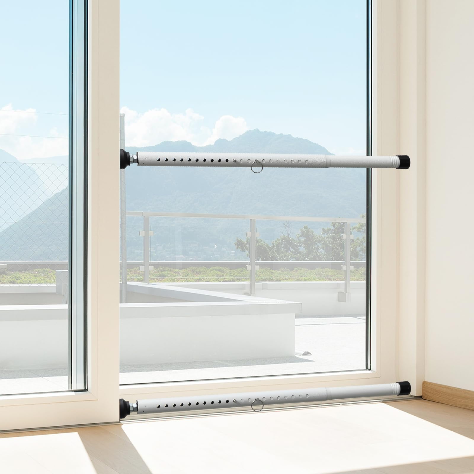 Sliding Door Lock,17" - 51" Sliding Door Security Bar Heavy Duty ...