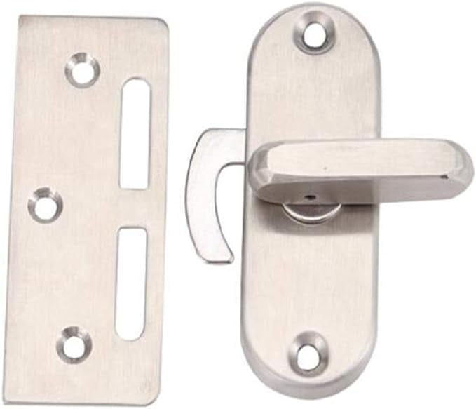 Sliding Door Lock 90 Degree Moving Door Right Angle Buckle Privacy Lock ...