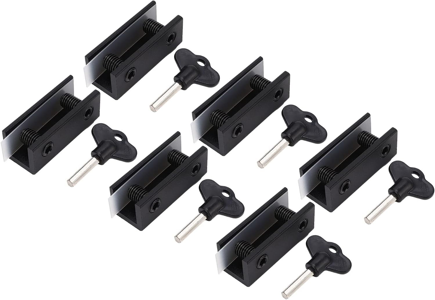 Sliding Door Lock, Stable Structure Horizontal Sliding Lock 6 Sets for ...