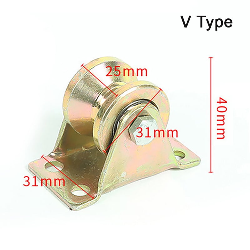 Sliding Door Pulley V U Groove Wheel Heavy Duty Rigid Caster For ...