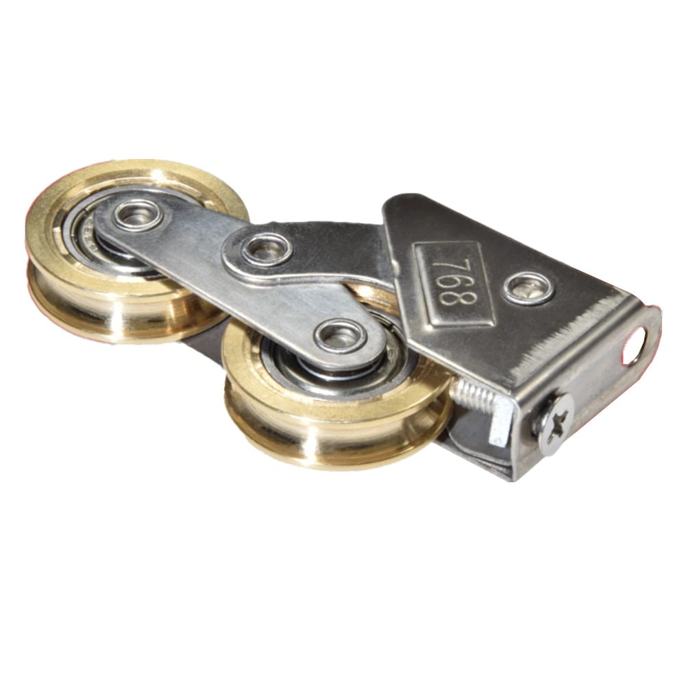 Sliding Door Roller Furniture Hardware for Window Rollers Casters Brass ...