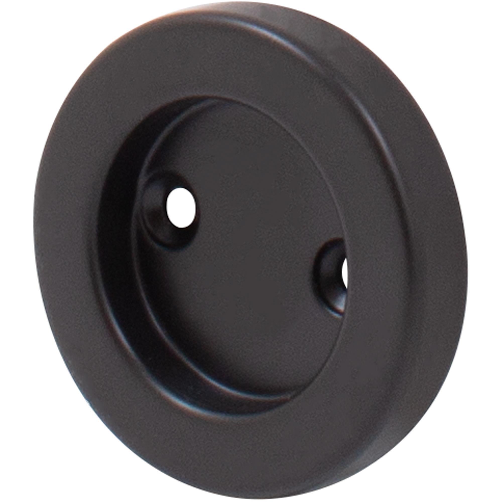 Sliding Door Round Pull, 2-1/8 Inches, Matte Black by Stone Harbor ...