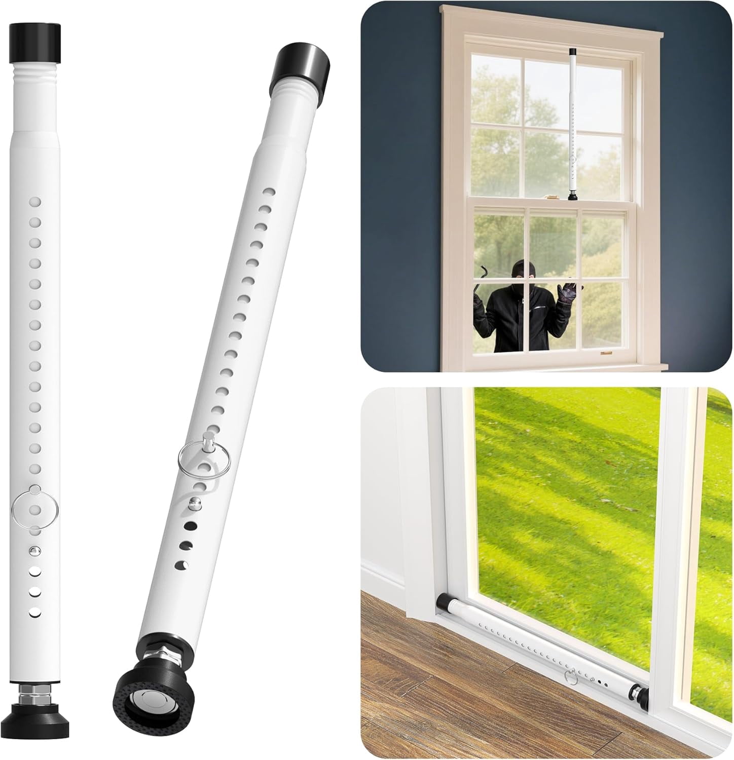 Sliding Door Security Bar, 17-50 in, 1