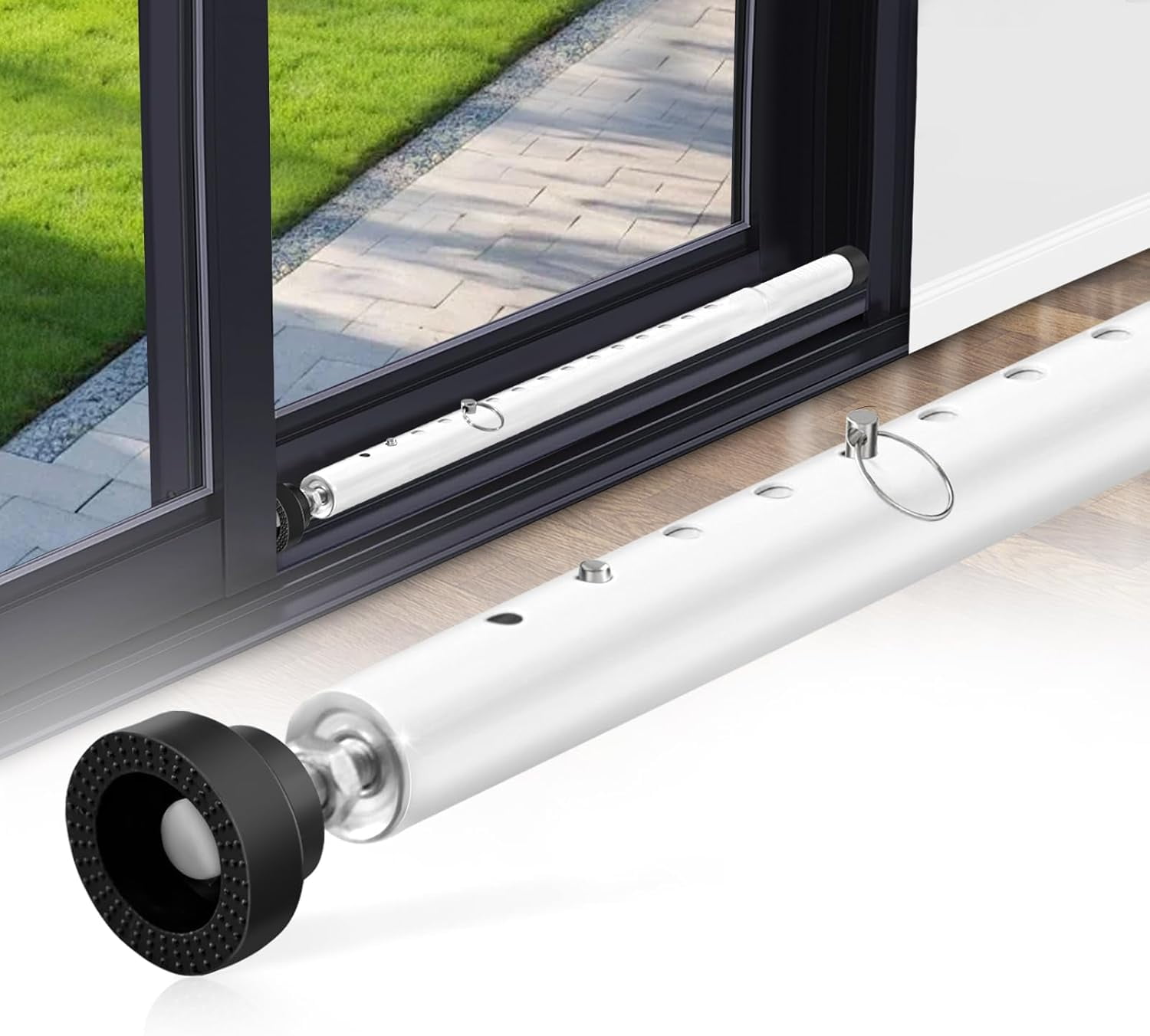 Sliding Door Security Bar, 17-55 Inch Adjustable Sliding Patio Door ...