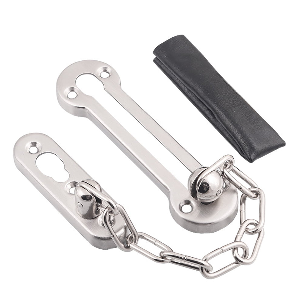 Worgeous Stainless Steel Sliding Door Lock with Safety Chain for Hotel ...