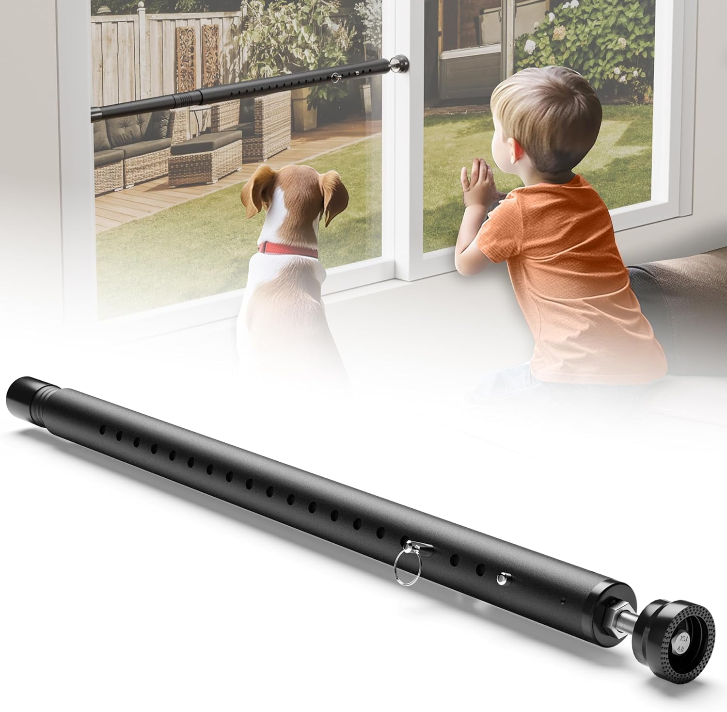 Sliding Door Security Bar,Window Security Lock Bars Adjustable,17-50 ...