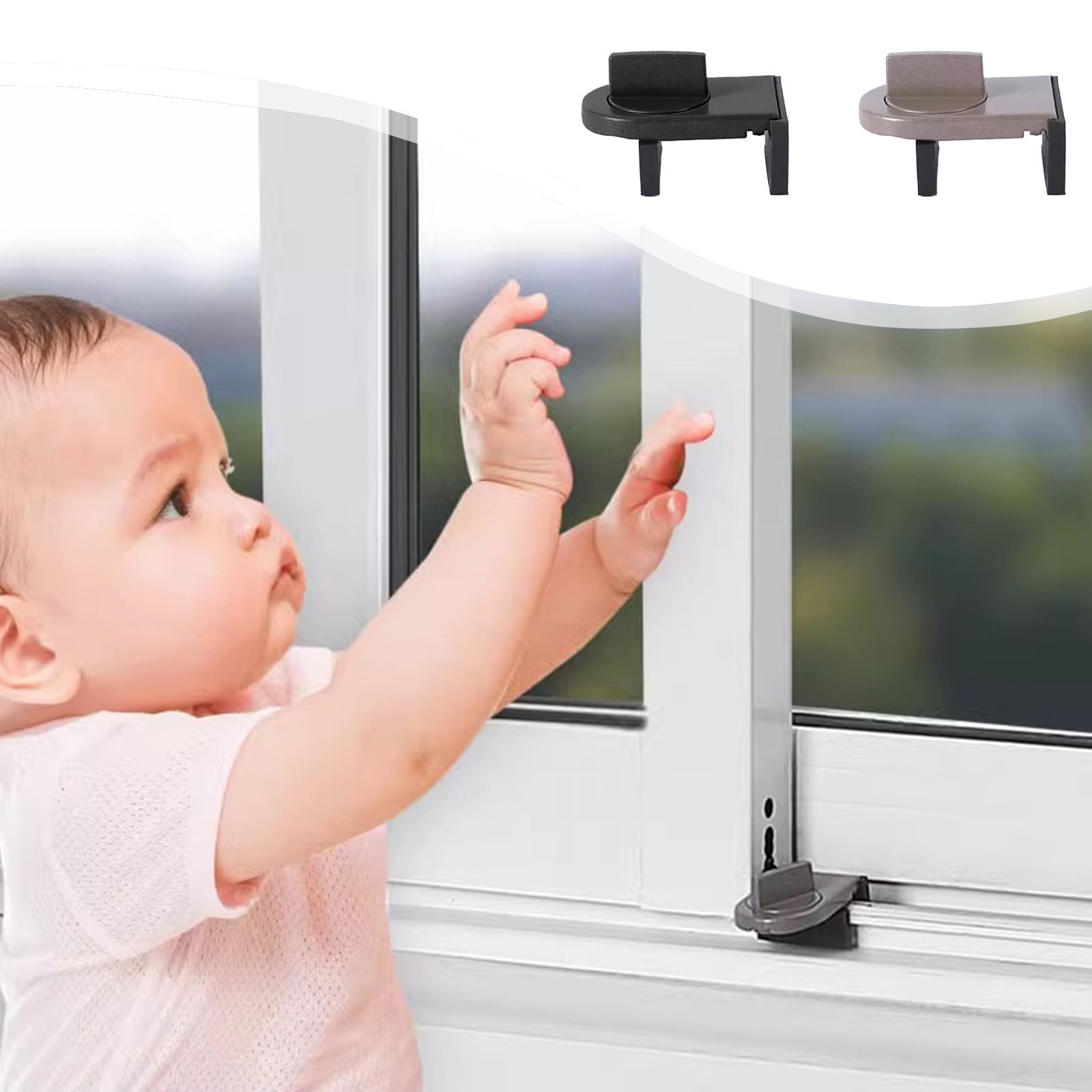 Sliding Door Security Lock, Child Safety Screen Door, Aluminum Alloy ...