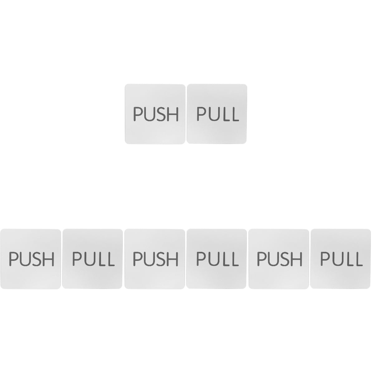 Sliding Door Stickers to Push Signage Emblems Glass Pull for Entrance ...