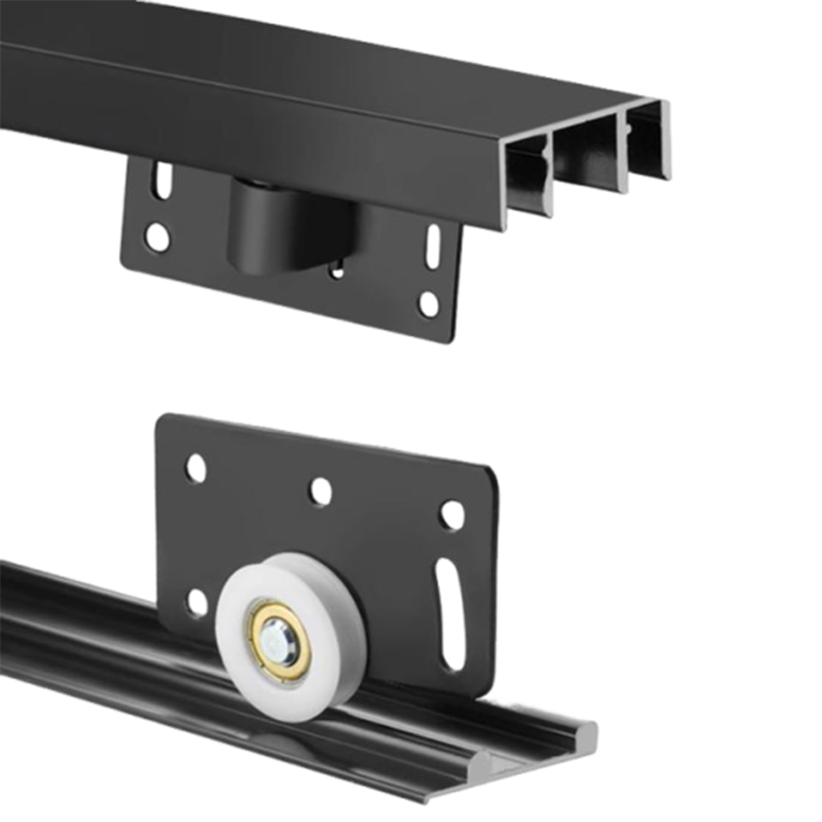 Sliding Door Tracks for Wardrobes, Double Track Guides, Upper and Lower ...