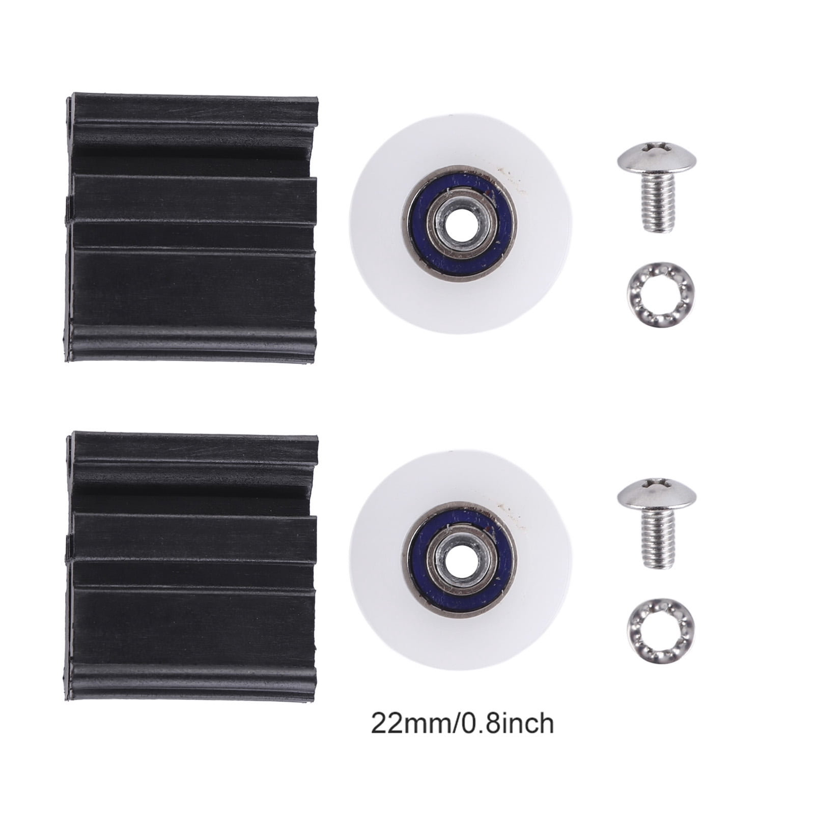 Sliding Door Wheel Kit 22mm, Recyclable Nylon, Long,Lasting, Smooth ...