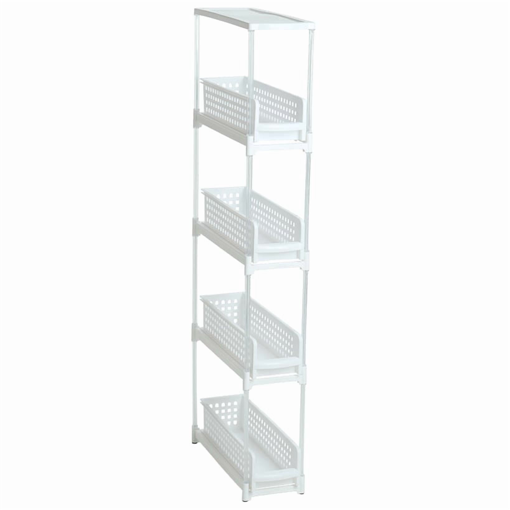 Slide Out Slim Storage Tower for Kitchen - 3 or 4 Drawer - Walmart ...