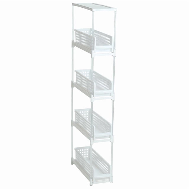 Slide Out Slim Storage Tower for Kitchen - 3 or 4 Drawer - Walmart ...