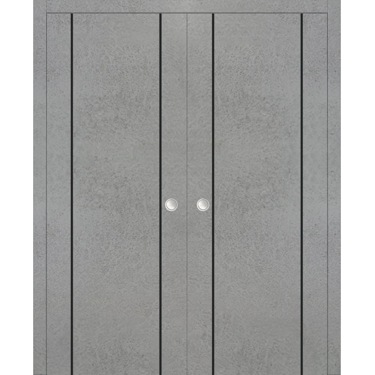Sliding French Double Pocket Doors 36 x 96 inches | Planum 0016 ...