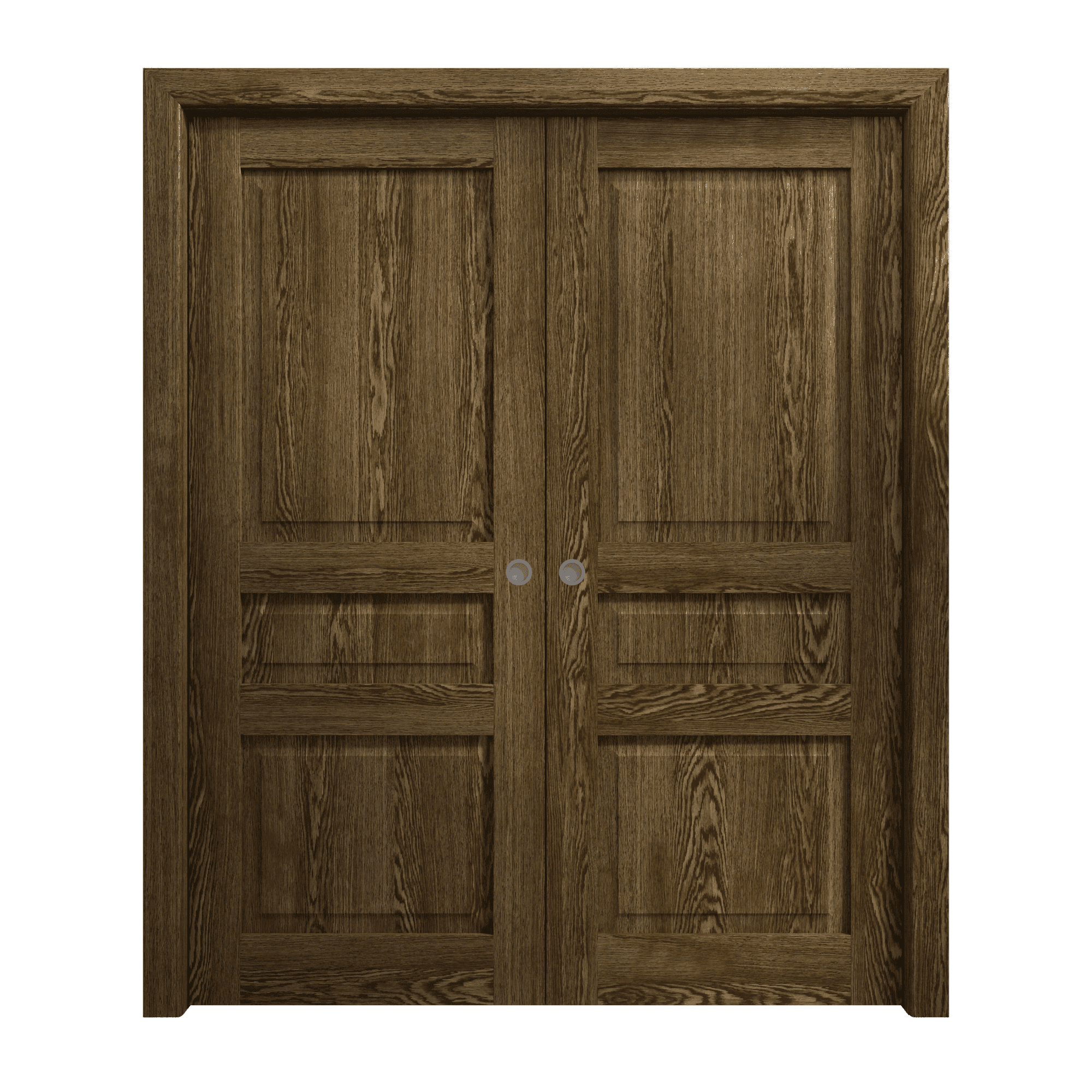 Sliding French Double Pocket Doors 60 x 80 inches | Ego 5012 Marble Oak ...