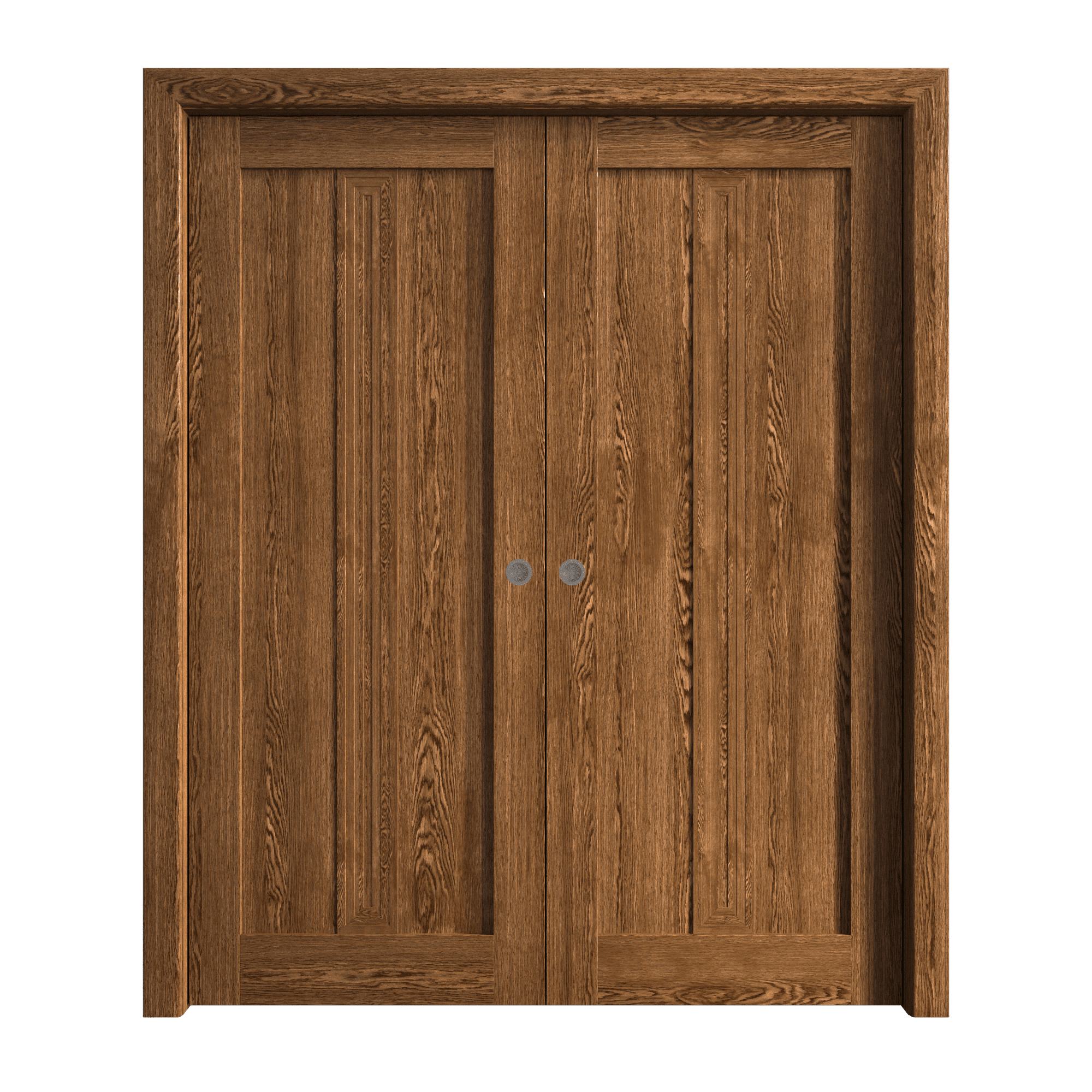 Sliding French Double Pocket Doors 64 x 96 inches | Ego 5006 Cognac Oak ...