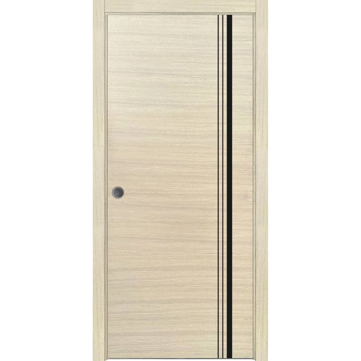 Sliding French Pocket Door 32 x 96 inches with | Planum 0011 Natural ...