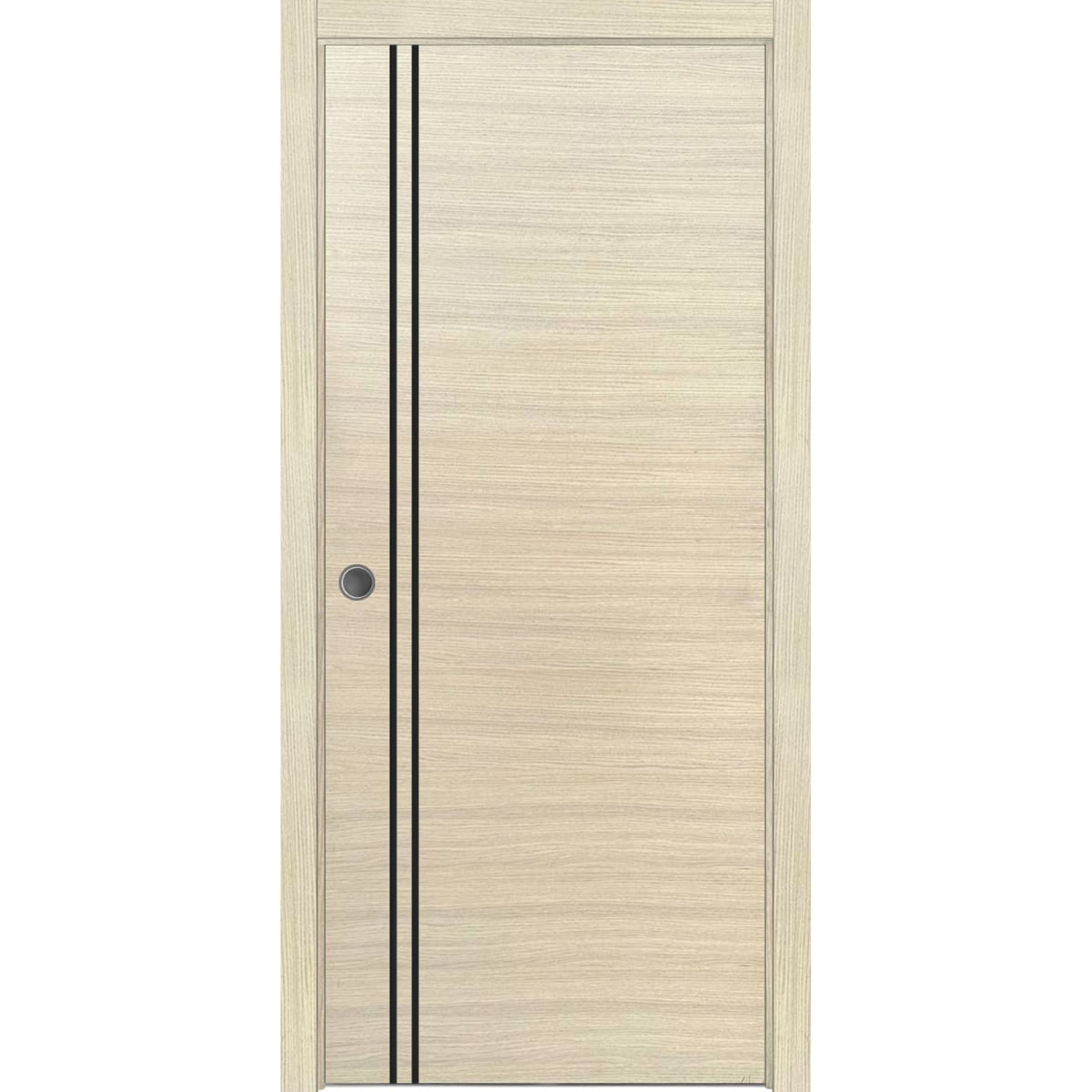 Sliding French Pocket Door 36 x 84 inches with | Planum 0016 Natural ...