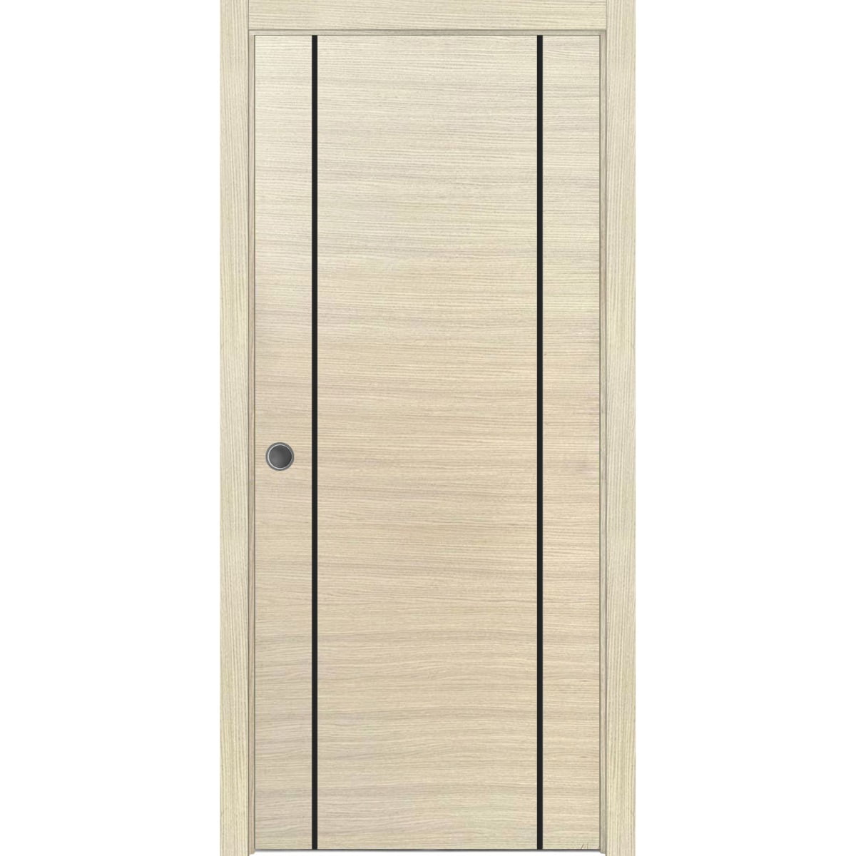 Sliding French Pocket Door 36 x 96 inches with | Planum 0017 Natural ...