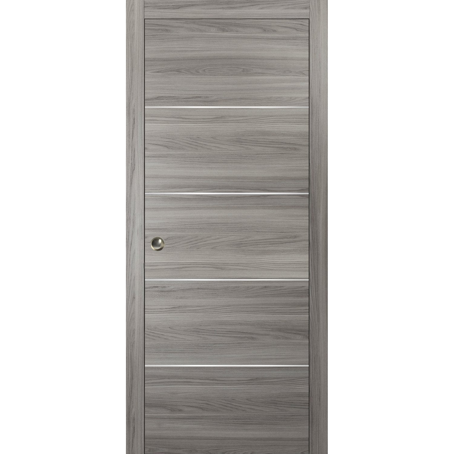 Sliding French Pocket Door with | Planum 0020 Ginger Ash | Kit Trims ...