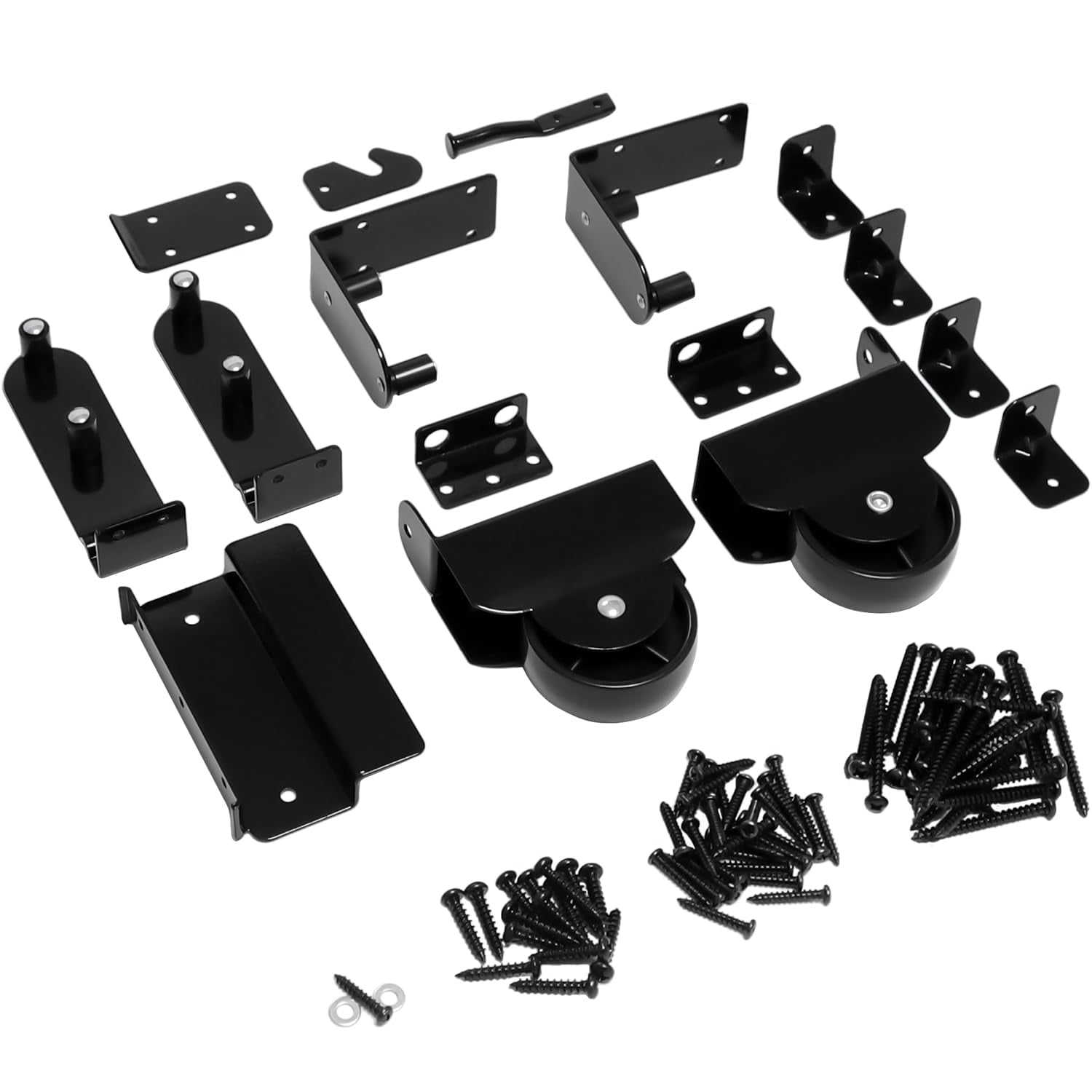 Sliding Gate Kit, Heavy Duty DIY Sliding Gate Hardware kit, Iron ...