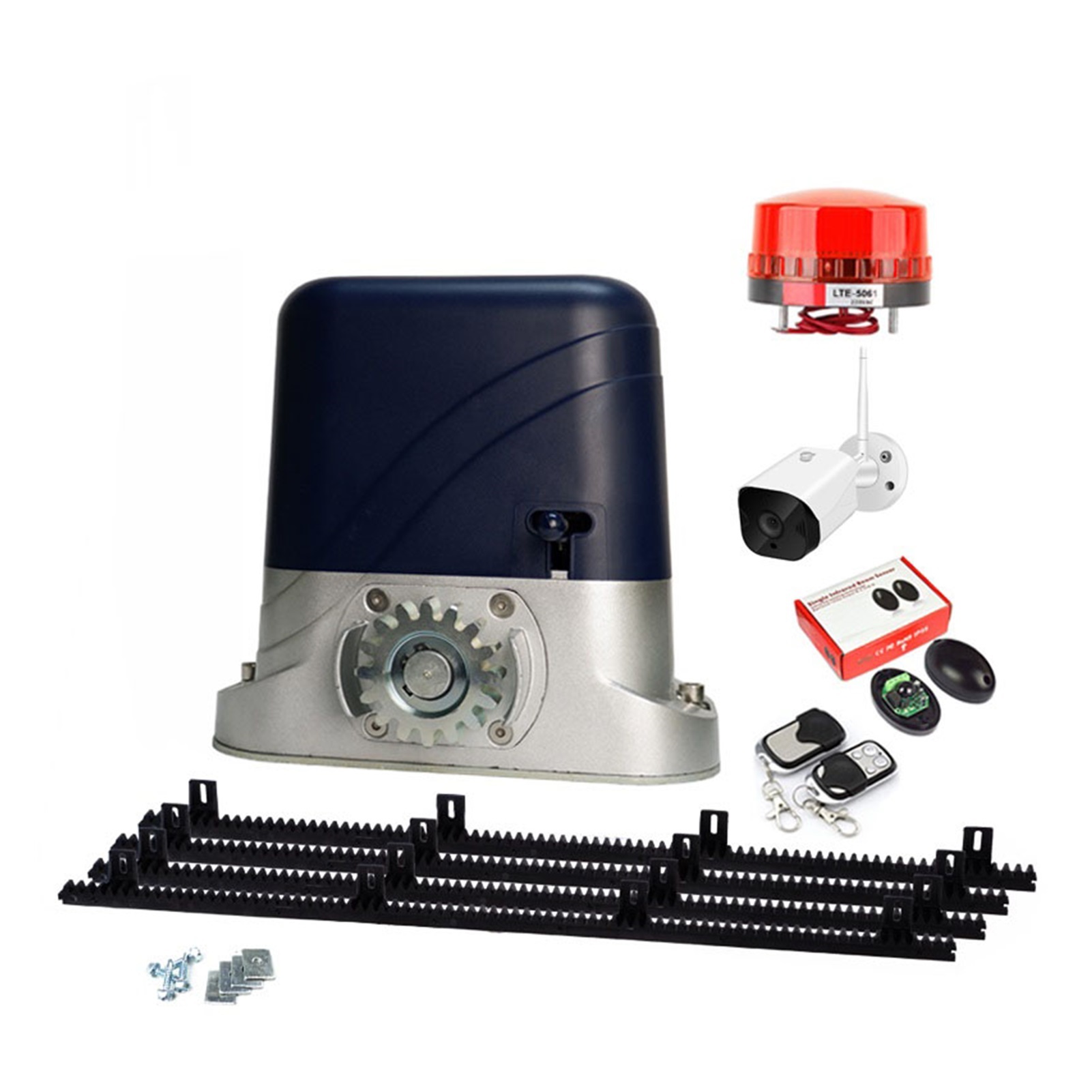 Sliding Gate Opener with 3 Nylon Racks, Roller Gate Motor, Automatic ...