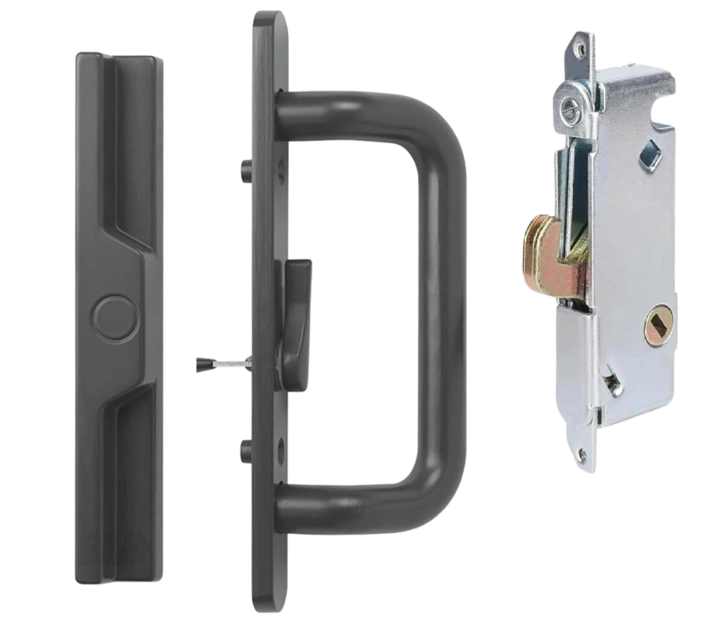 Sliding Glass Door 8.5" Handle Set Replacement Mortise Lock 45° Non ...