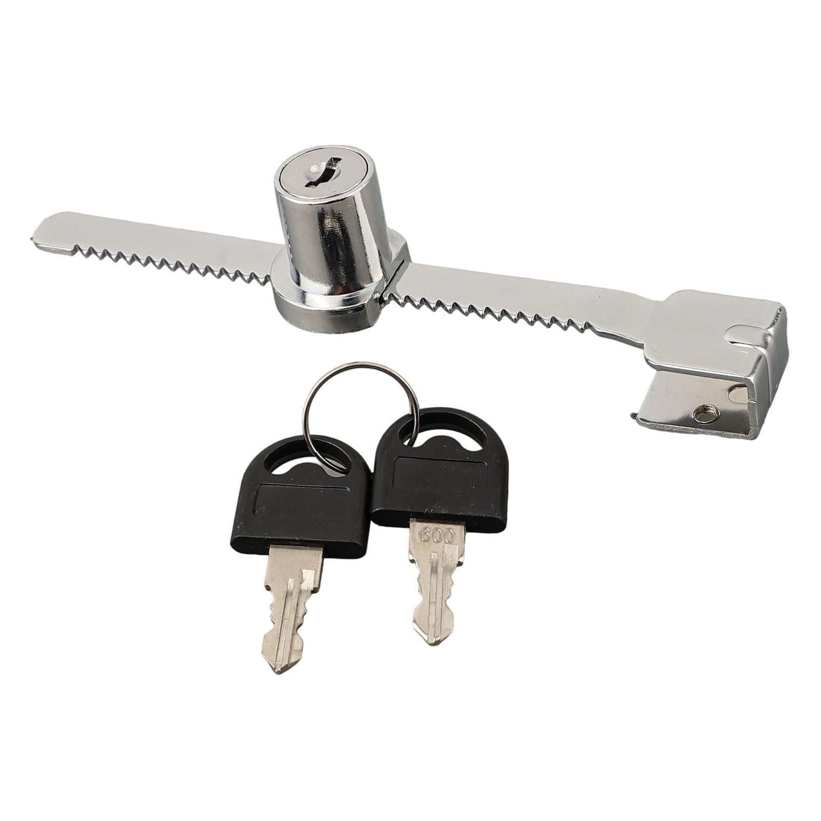 Sliding Glass Door Ratchet Lock With Chrome Finish, Keyed Alike, Drawer ...