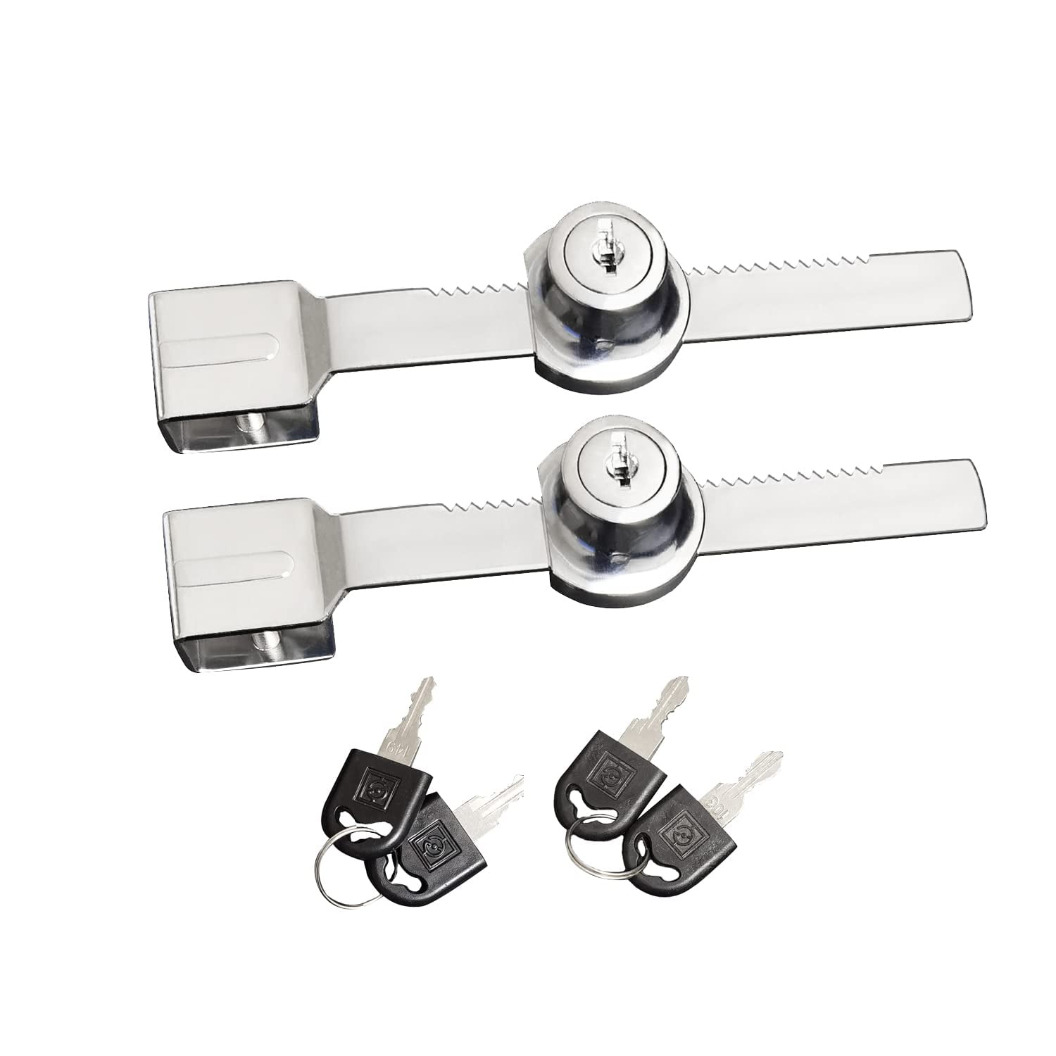 Sliding Glass Door Ratchet Lock with Chrome Finish, Adjustable-Bolt ...