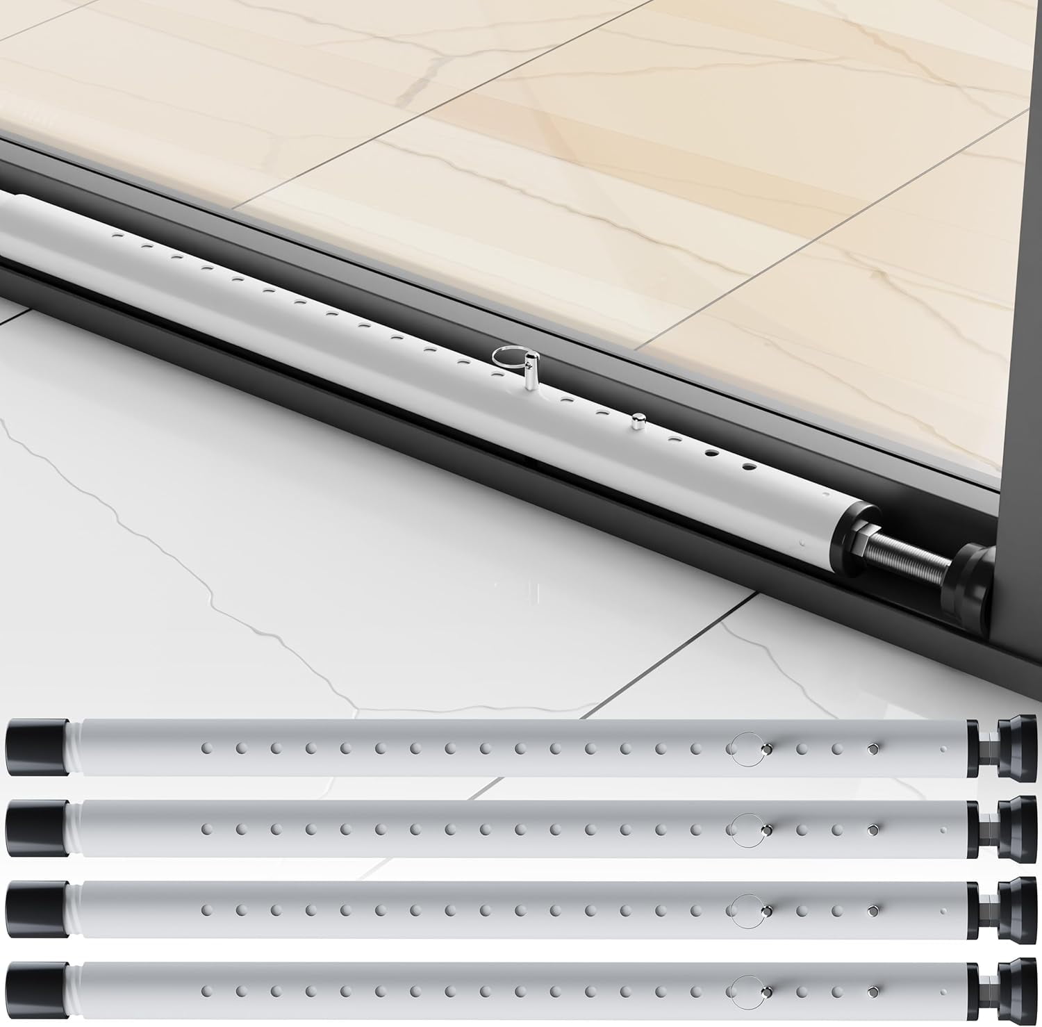 Sliding Glass Door Security Bar,Window Security Bars Inside,17-50 inch ...