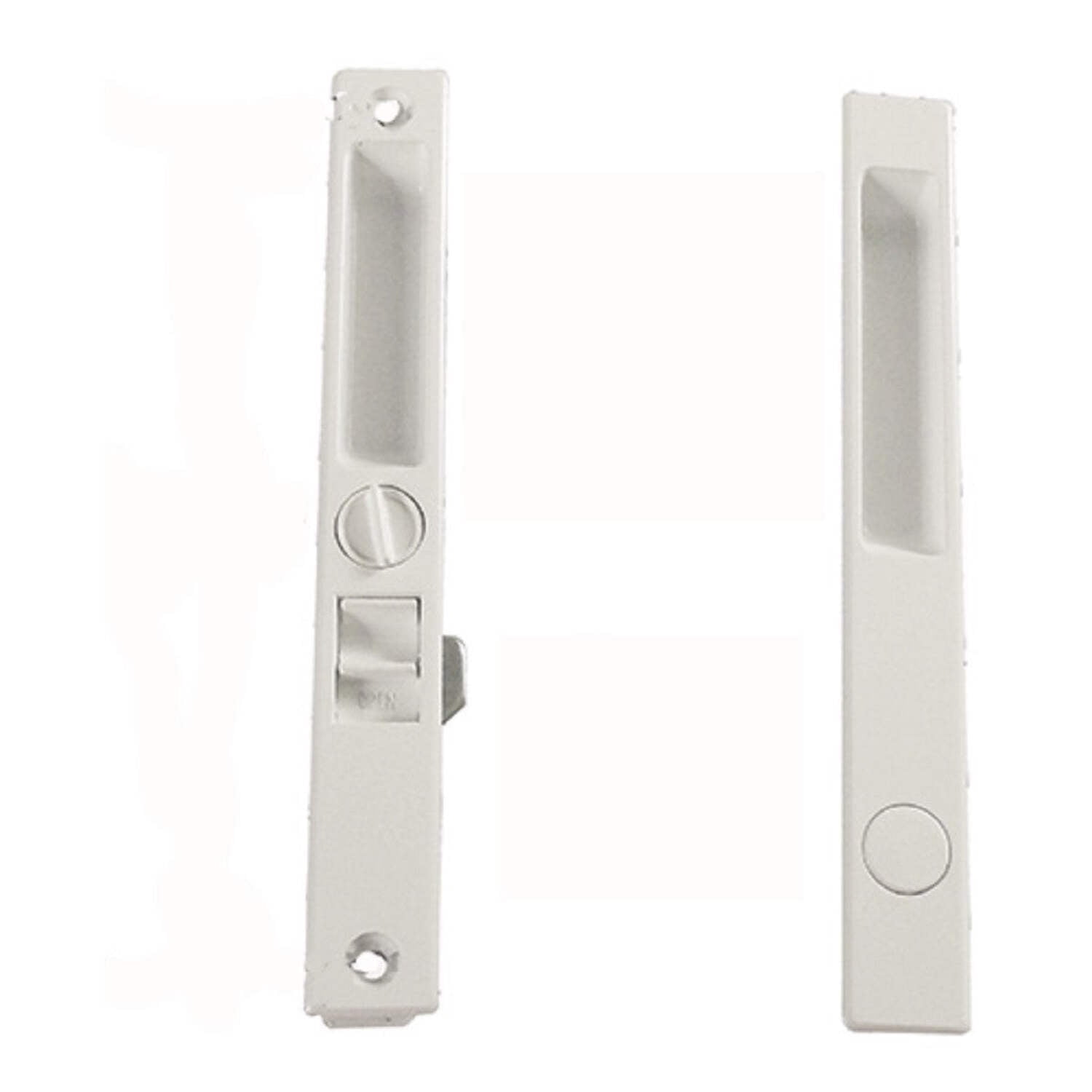 Sliding Glass Patio Door Lock Handle Set, Non-Keyed, Flush Mount, With ...