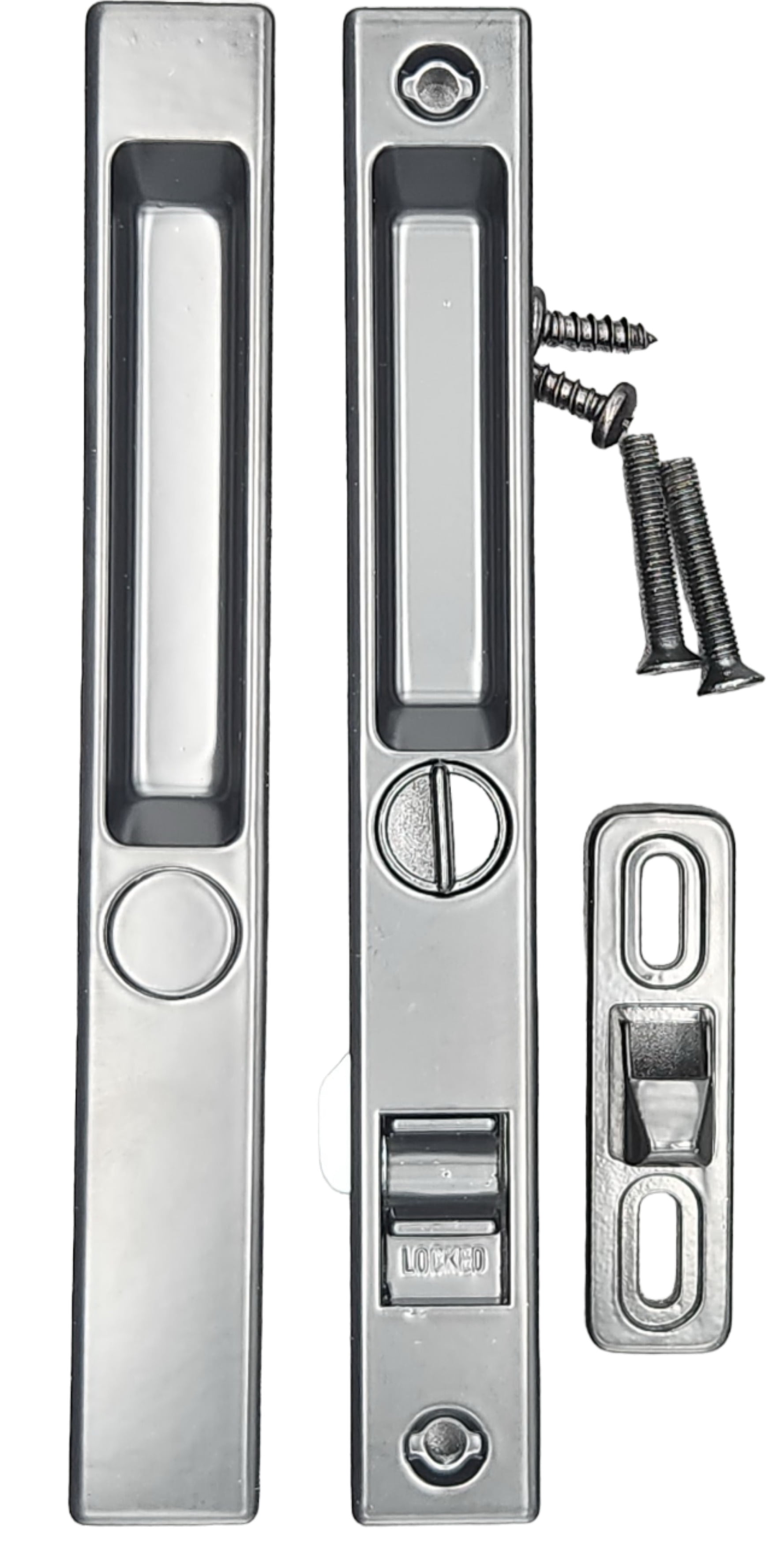 G.A.S Hardware DL-504 Non-Keyed Sliding Glass Patio Handle Set with ...