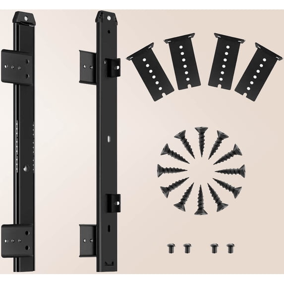 Sliding Keyboard Drawer Tray Hardware Slides Heavy Duty Metal Slides ...