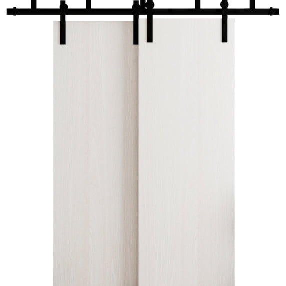 Sliding Modern Barn Bypass Doors 56 x 84 in - LUNO 1003 Ash - Modern 6 ...