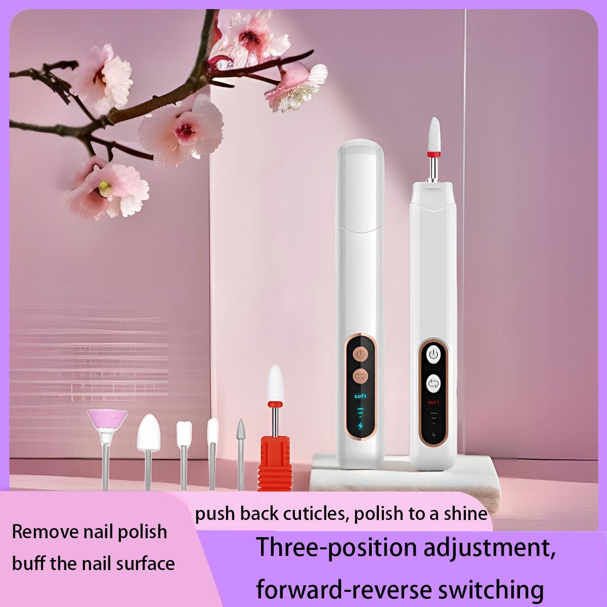 Cordless Nail Drill Machine, Professional Nail Drill Electric Nail File ...