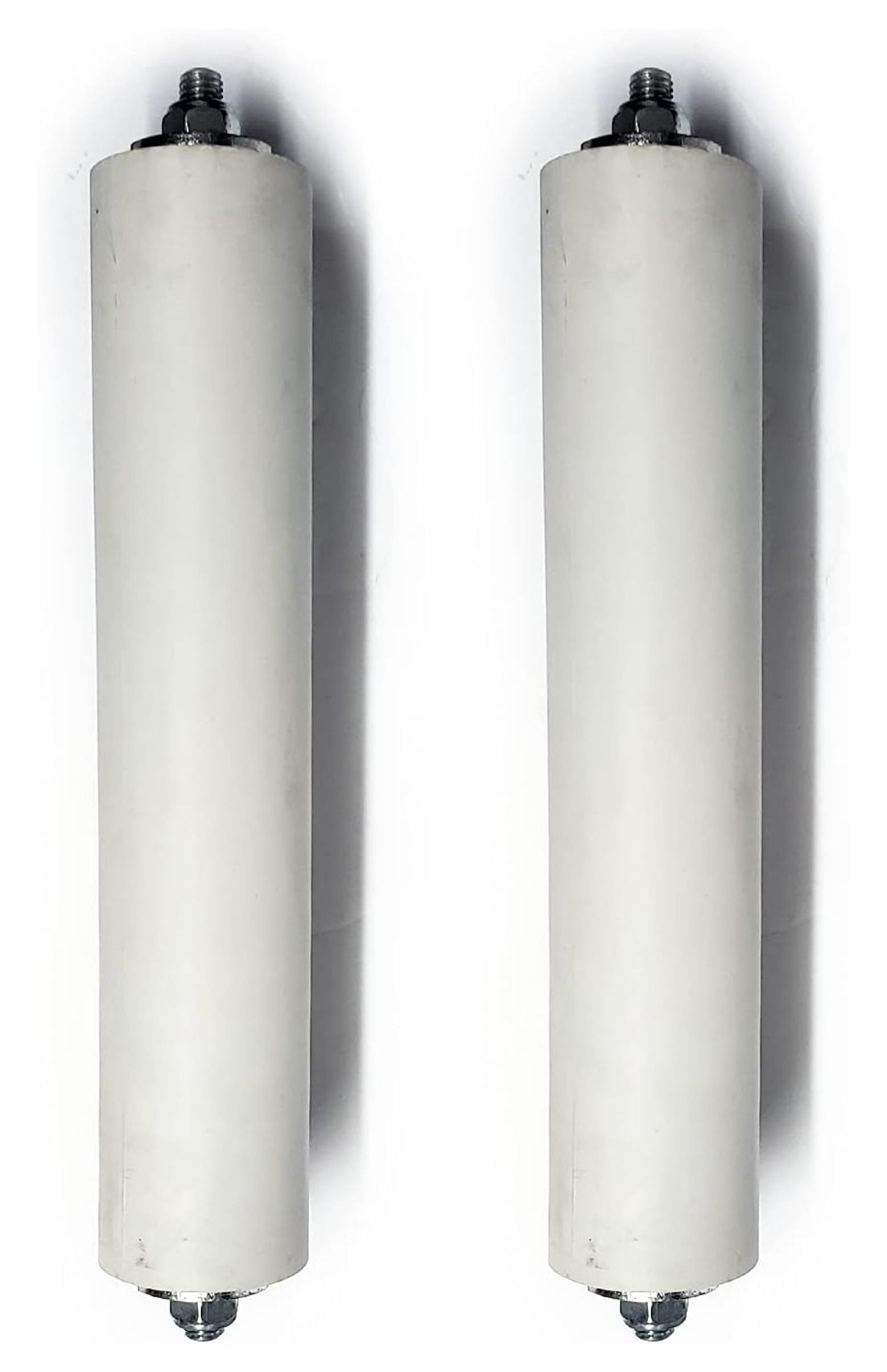 Sliding, Pair Rolling Gate White UHMW Rubberized Hard Plastic Sliding ...