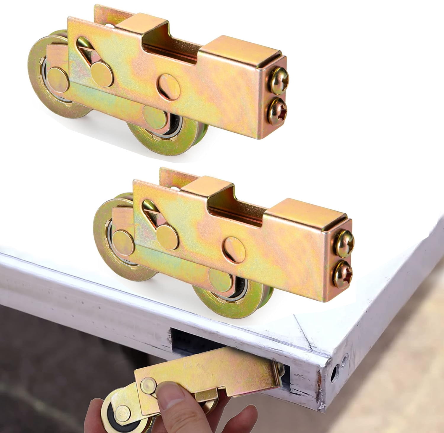 Sliding Patio Door Tandem Roller Assembly,Happon 1-1/4 Inch Steel Ball ...