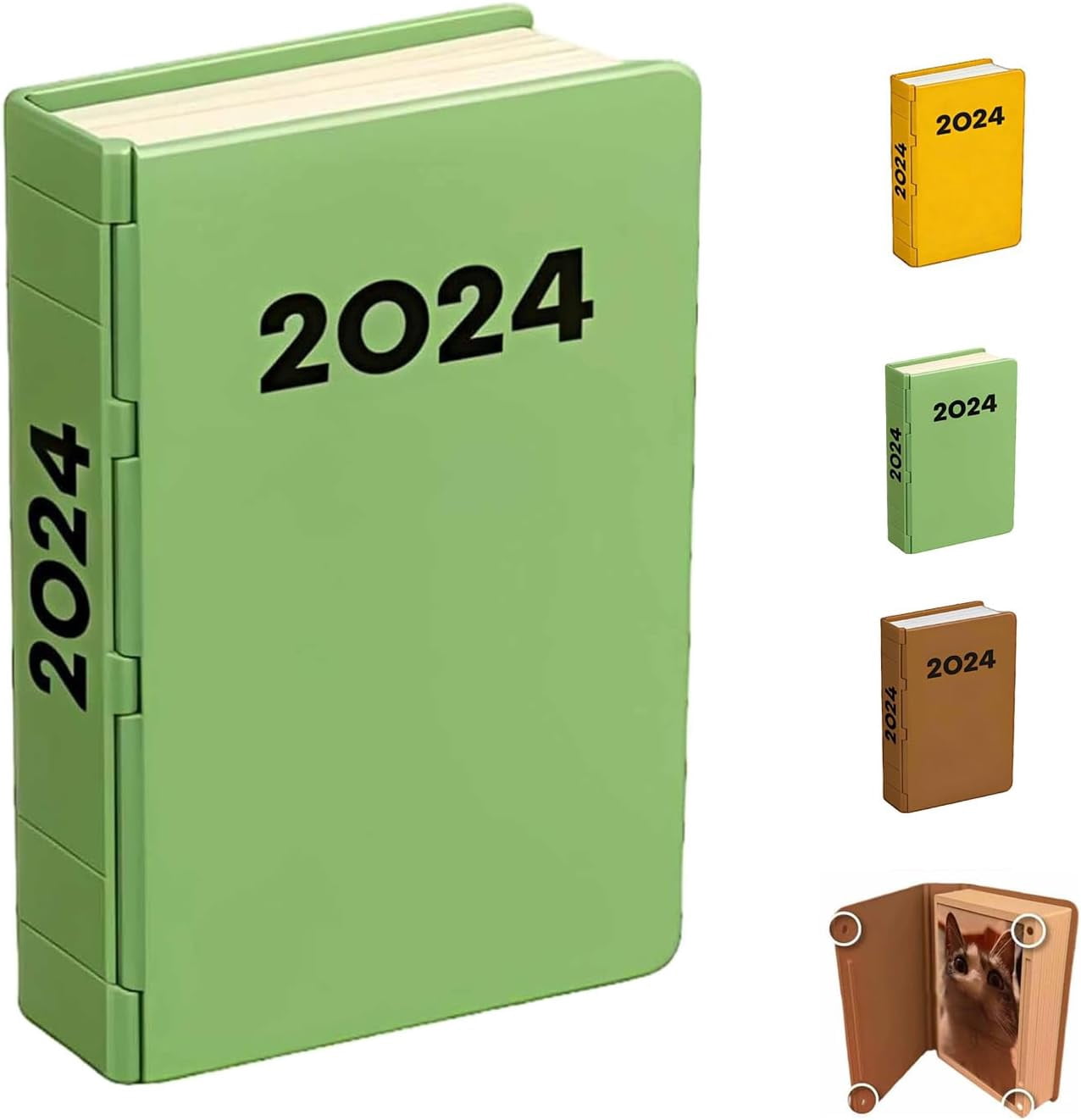 Sliding Photo Album Memory Book (2024/2025/2026), Magnetic Foldable ...