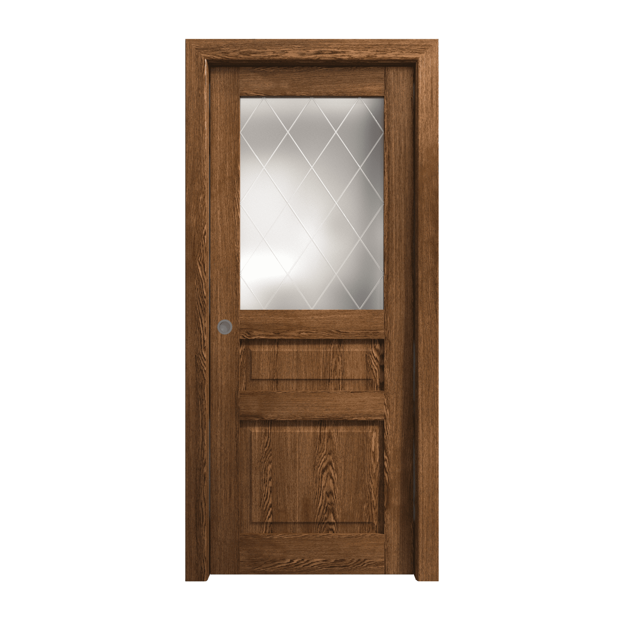 Sliding Pocket Door 28 x 96 inches | Ego 5011 Cognac Oak | Kit Rail ...