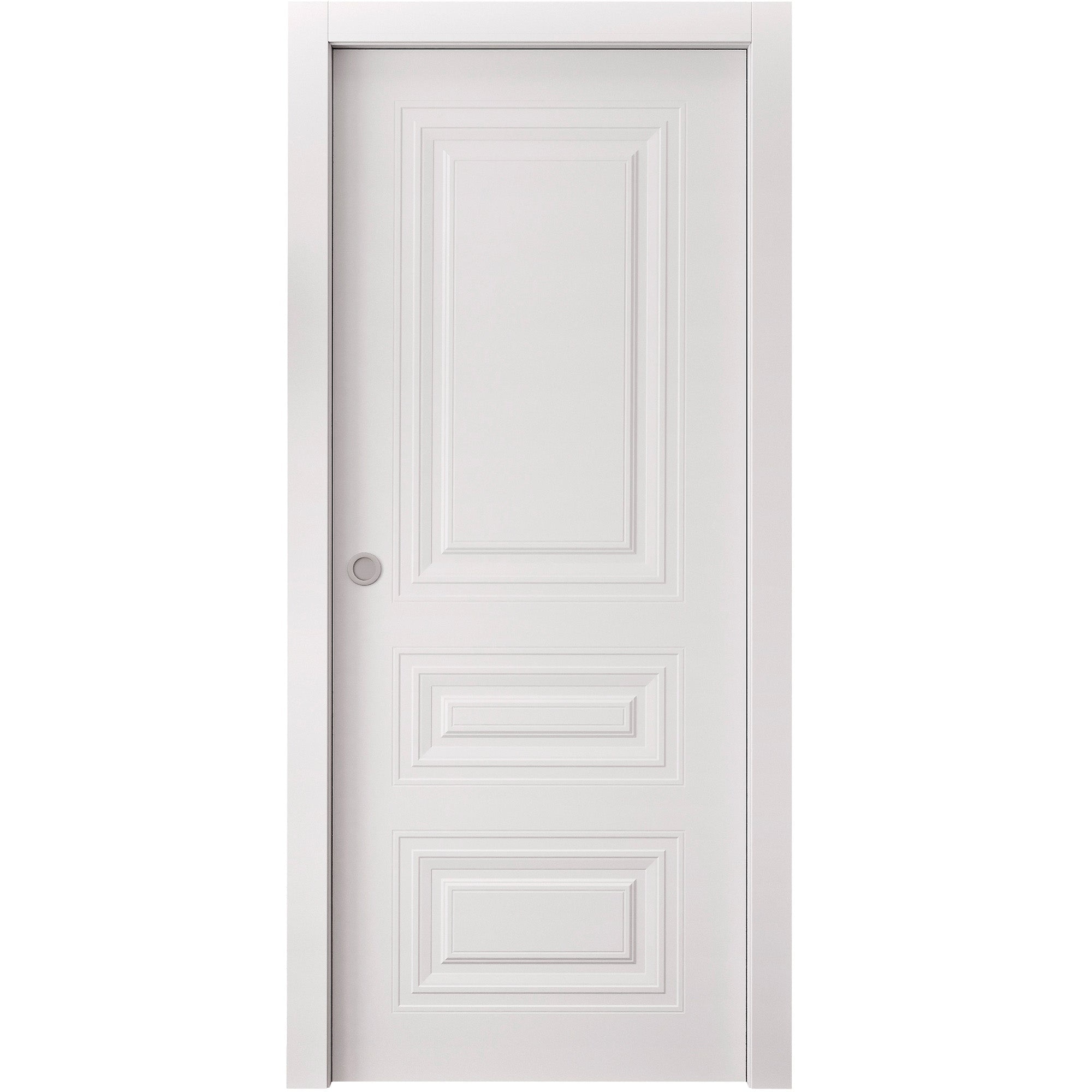 Sliding Pocket Door 30 x 84 inches | SELECT 3329 White | Kit Rail ...