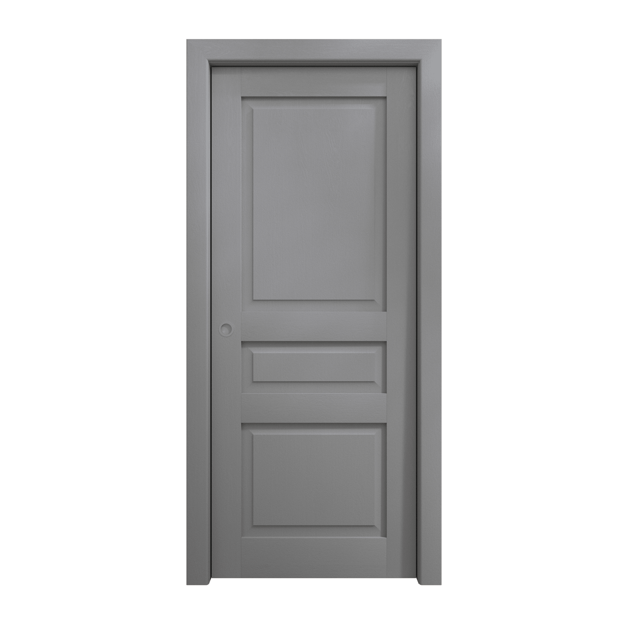 Sliding Pocket Door 36 x 84 inches | Ego 5012 Painted Grey Oak | Kit ...