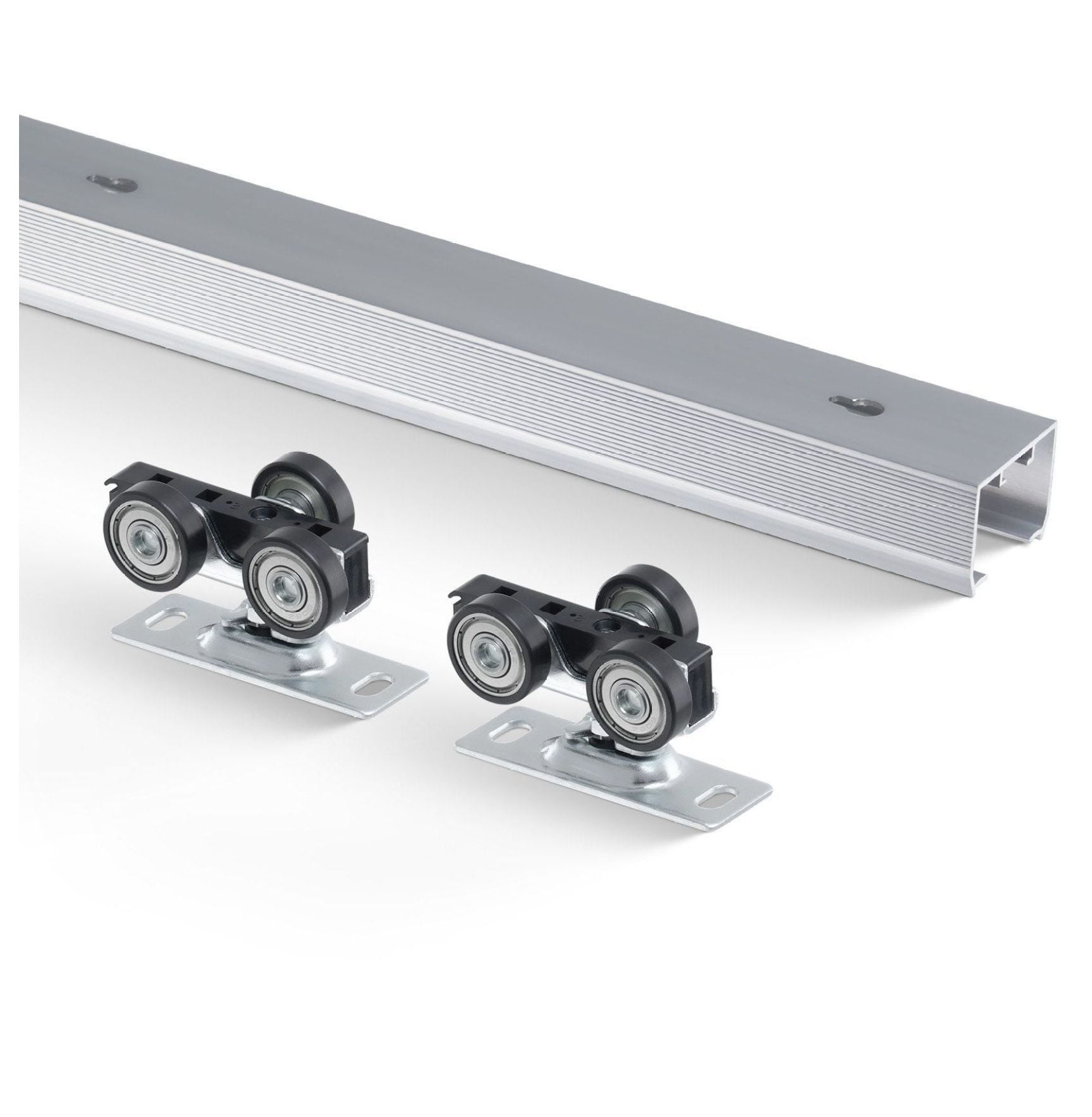 Sliding Pocket Door Hardware Kit 5.73ft, Heavy Duty Track for 24-36 ...