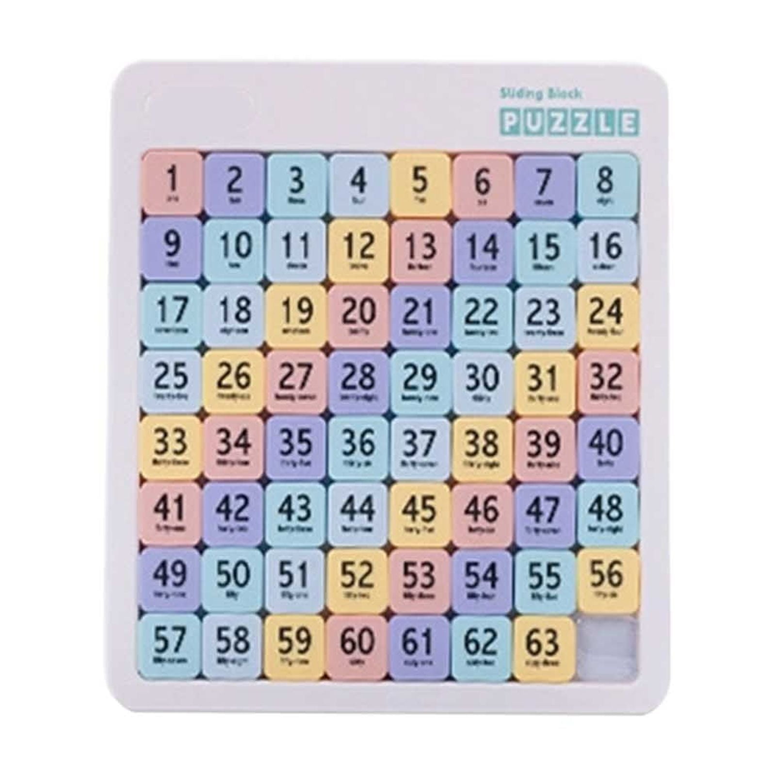 Sliding Puzzle Toy Educational Brain Teaser Game For Kids Ages 5 And Up ...