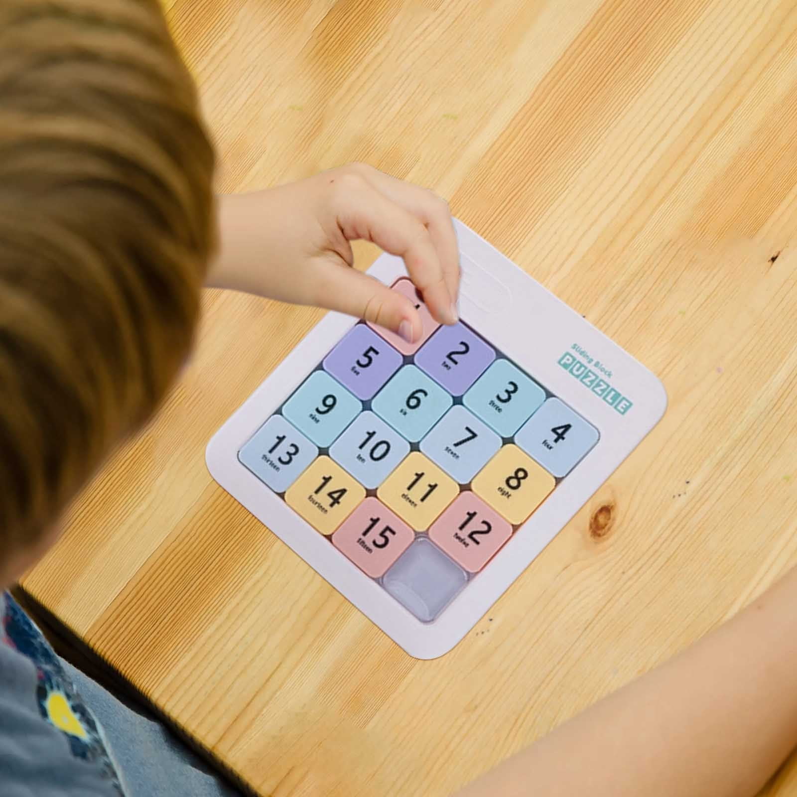 Sliding Puzzle Toy Educational Brain Teaser Game For Kids Ages 5 And Up ...