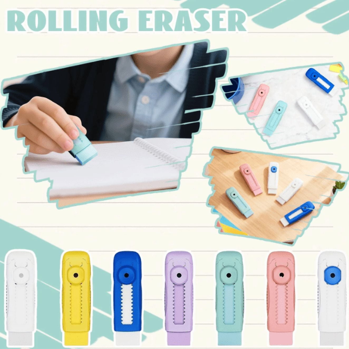 Sliding Retractable Pencil Eraser, Rubber Erasers Sliding Retractable ...
