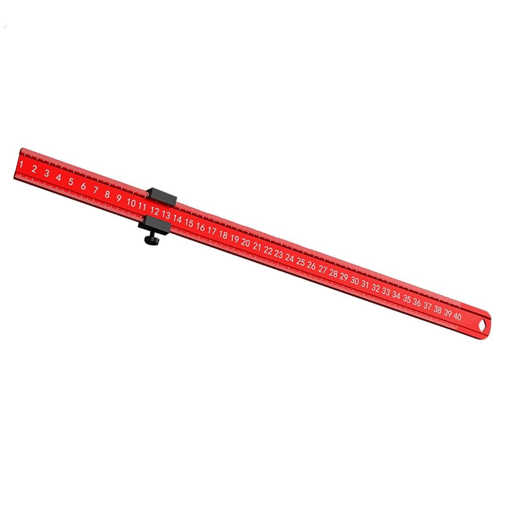 Sliding Ruler Woodworking Ruler Scriber Gauge 20/30/40cm Measurement ...