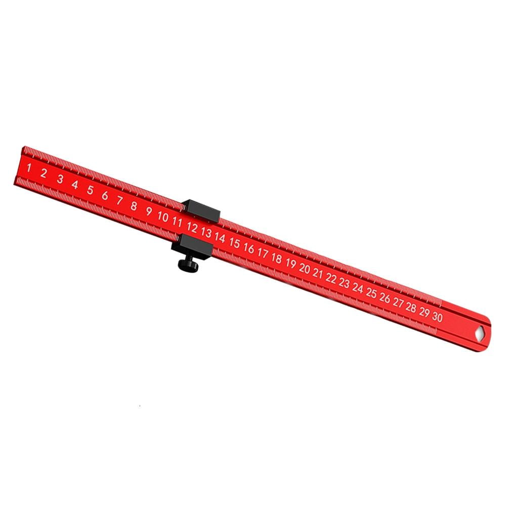 Sliding Ruler Woodworking Ruler Scriber Gauge 20/30/40cm Measurement ...