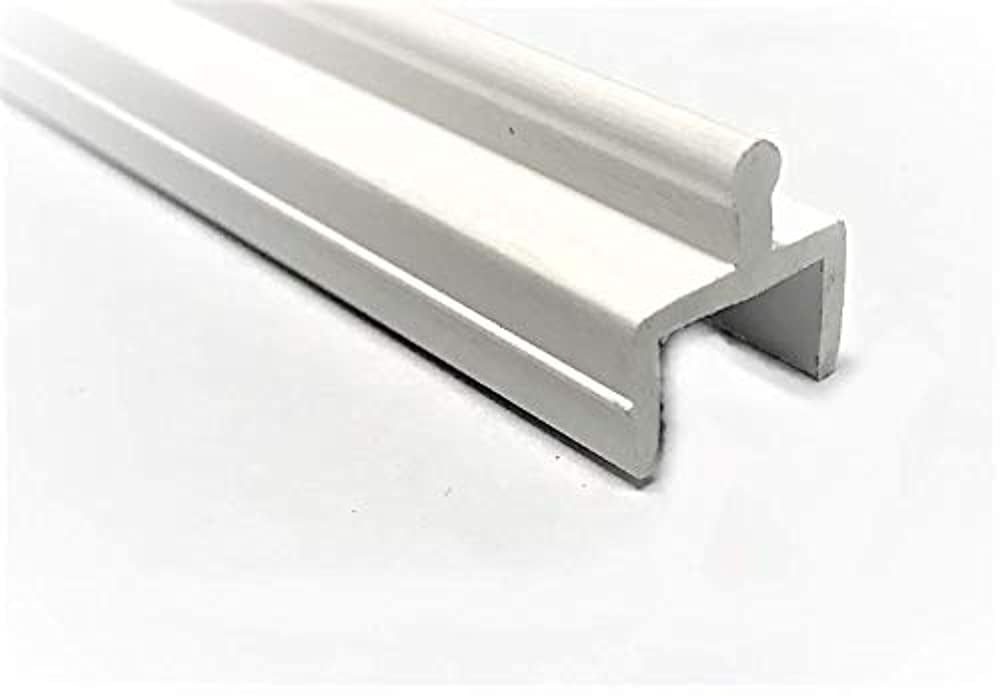 Sliding Screen Track 96" White Vinyl - Walmart.com